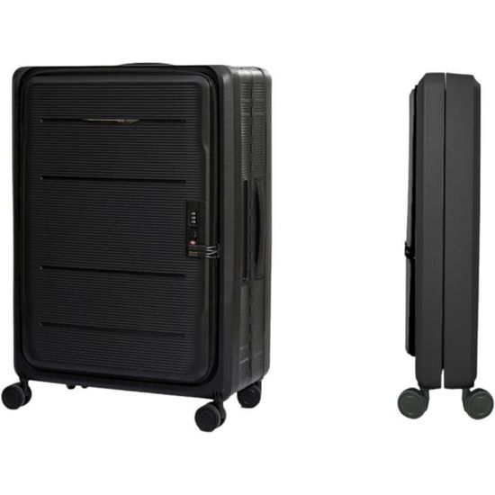 Valise Cabine Pliable Extra Compacte Avec Abs+Pc Bagage À Main Rigide ...