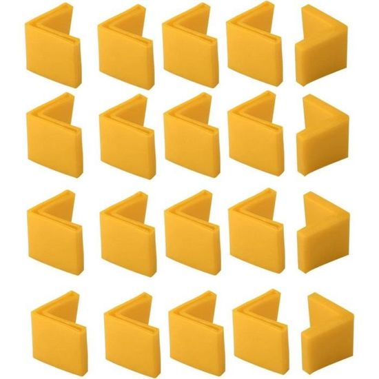 Lot de 20 pieds de chaise en fer d'angle en forme de L pour meubles ...