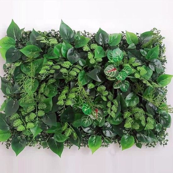 GAZON ARTIFICIEL,A2-40cmx60cm--Panneau mural de plantes artificielles ...