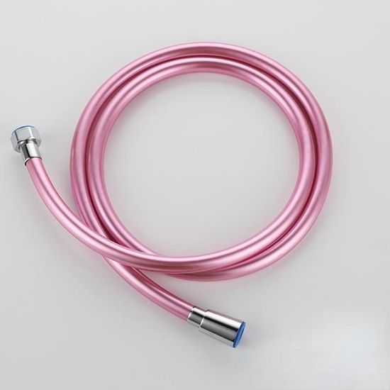Tuyau De Vidange Pink 150cm Tuyau De Douche Flexible à Rotation De 360