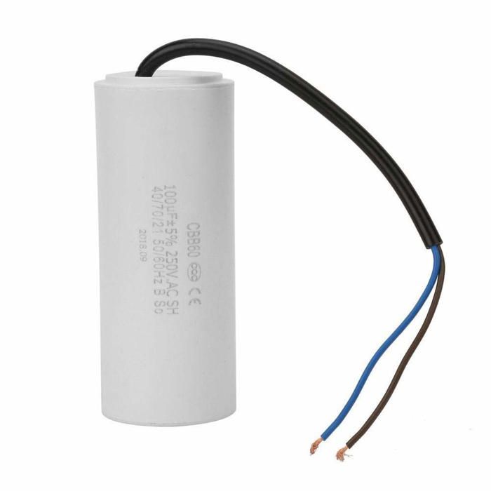Condensateur 100uf, Condensateur de Moteur avec fil Conducteur 250V AC ...