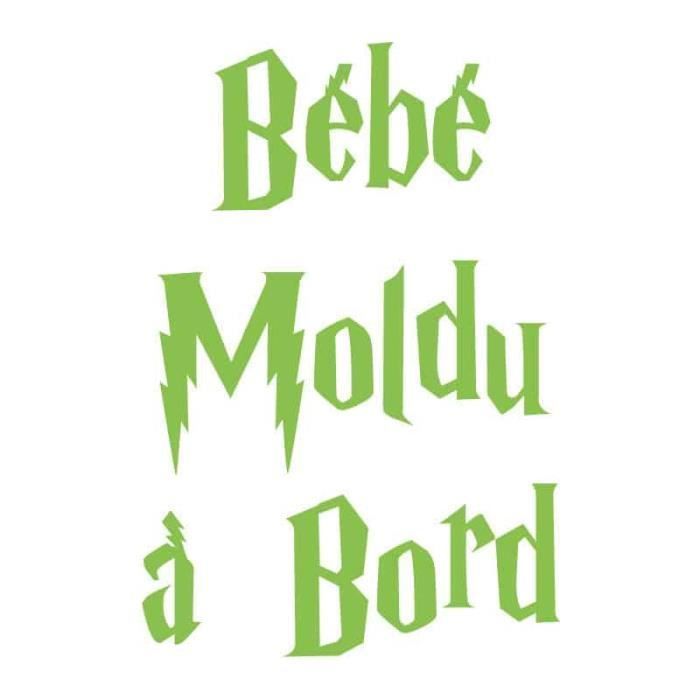 STICKER BEBE MOLDU A BORD J0116 Vert tileul Mat Vert Tileul - Cdiscount ...