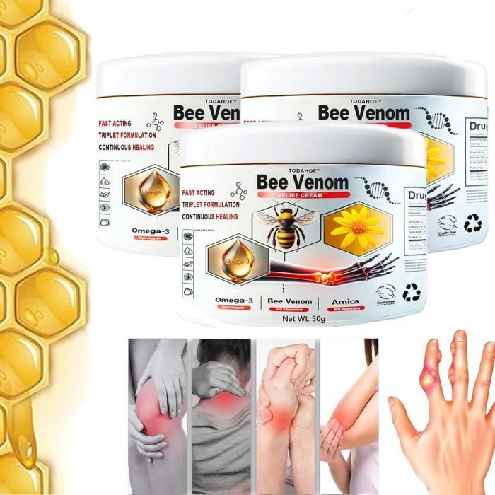 Todahoff CrèMe Apaisante Au Venin D'Abeille, Pommade Contre La Douleur ...