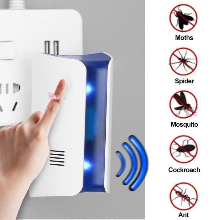 Répulsif Ultrason Anti-Rongeurs Insectes Répulsif Électronique Anti ...