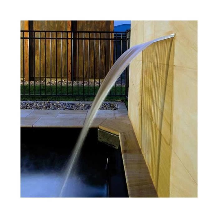 Suinga - Cascade d'eau pour la piscine encastrée dans le mur, largeur ...