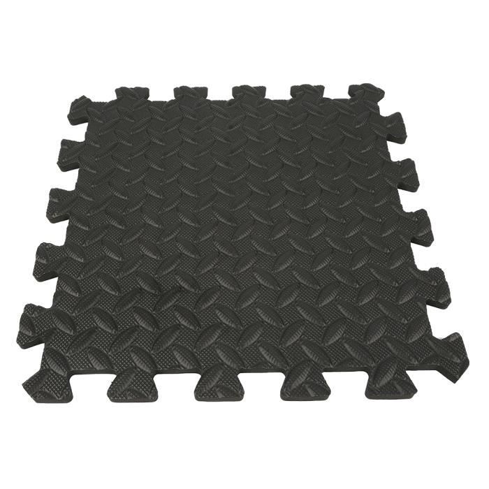 Lot de 32 Tapis de sol - KEKEDA - Noir - Epaisseur 10mm - Convient pour ...