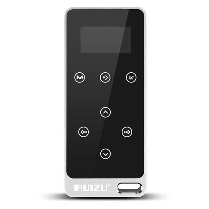 Lecteur Baladeur MP3 Métal 8 Go Tactile Enregistreur Vocal Radio FM ...