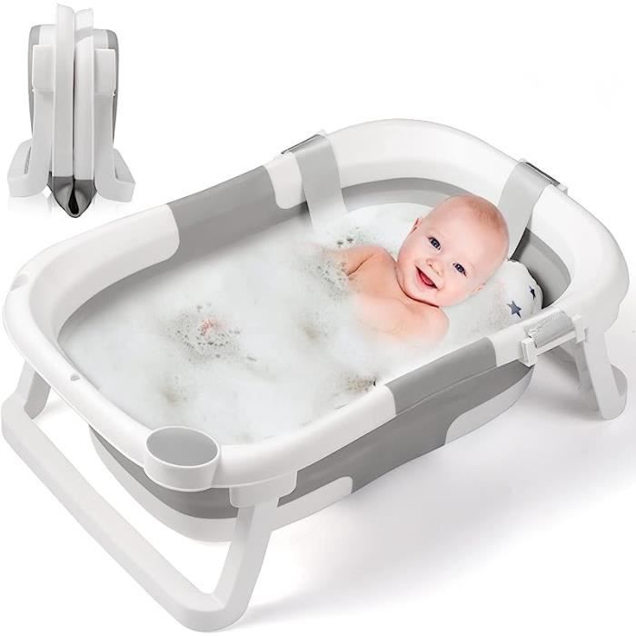 Baignoire Bebe Avec Coussin Baignoire Pliable Bb Pour Nouveau-ns ...