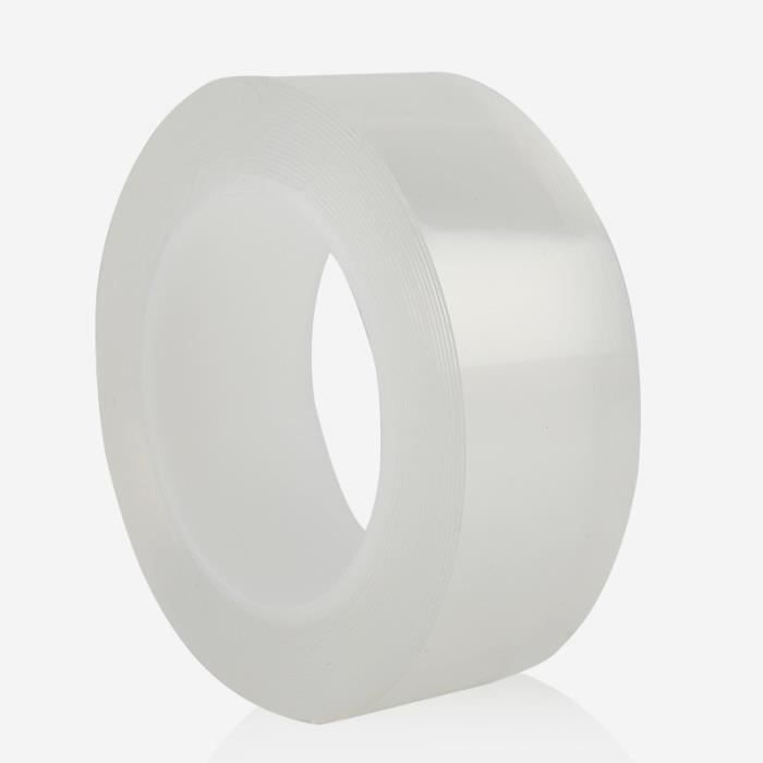 Adhésif Double Face Transparent, Bande Adhésive Forte, Réutilisable ...