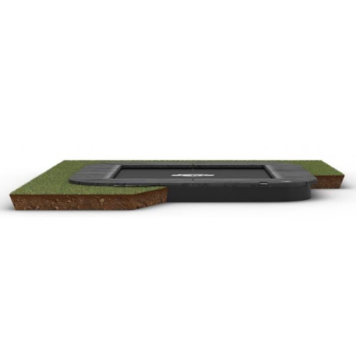 Trampoline BERG Ultim Champion FlatGround 200 Gris - Rectangulaire ...