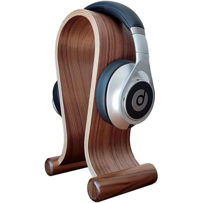Support Casque Headphone Stand Stable Bois Stand Headphone Headphone ...