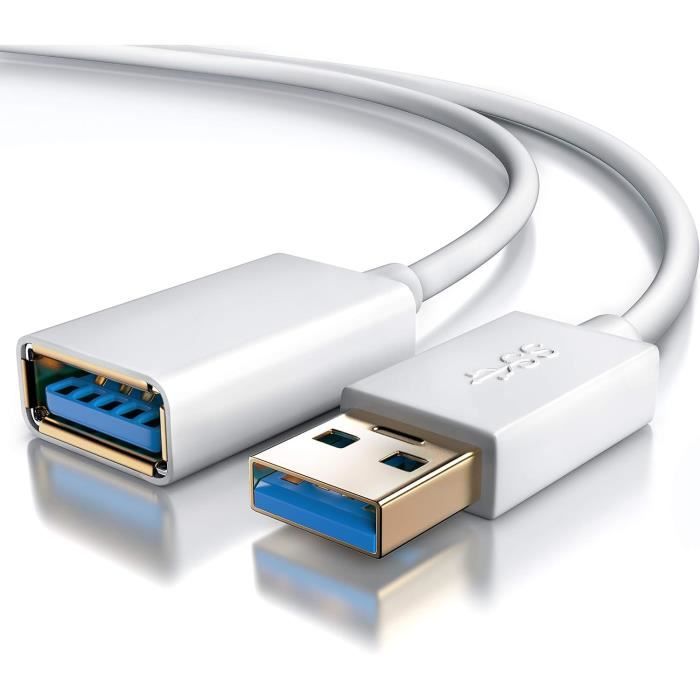 Csl - 2M Câble De Rallonge Usb 3.2 Gen 1, Câble Usb Rallonge 2 Mètres ... Csl - 2M Câble De Rallonge Usb 3.2 Gen 1, Câble Usb Rallonge 2 Mètres ...