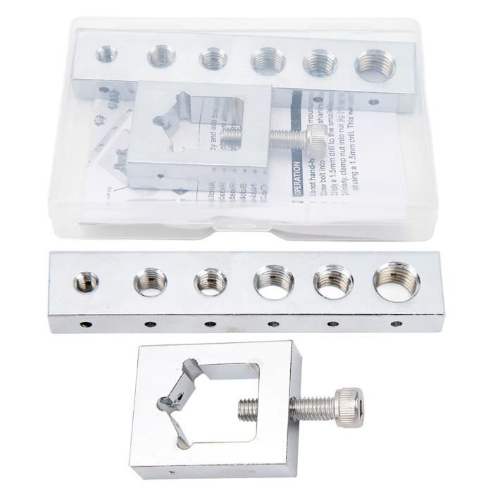 Dilwe ensemble de guide de perçage pour fil de sécurité Gabarit de ...