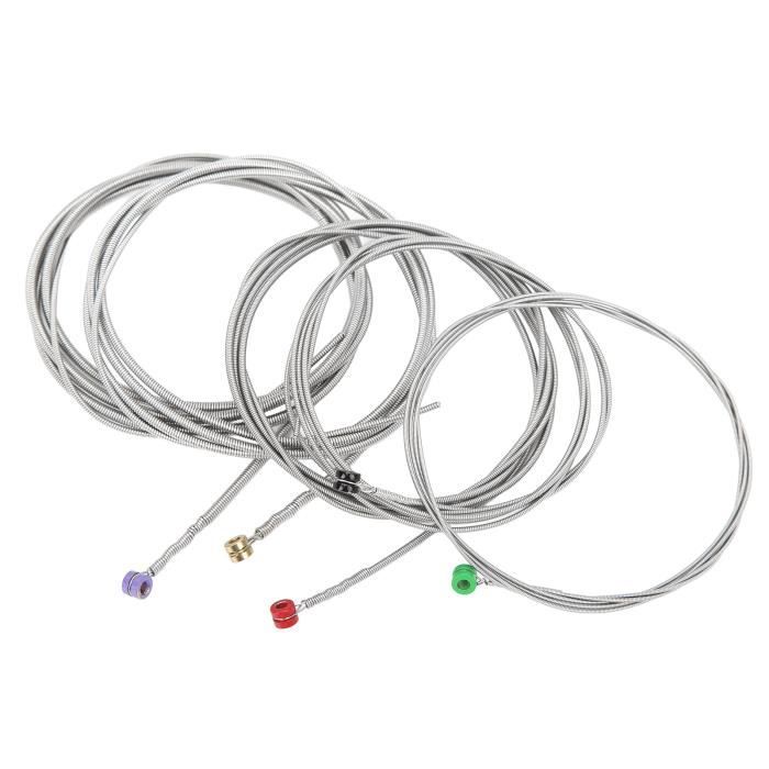 5 pièces corde de basse colorée boule fin G D A E B 5 notes accessoire ...
