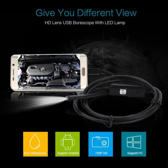 Endoscope USB Caméra de Mise au Point de 7 Mm - FDIT - IP67 étanche ...
