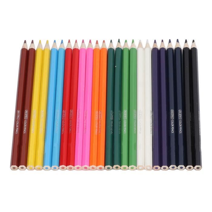 MSA Crayons À Croquis Lot De 24 Crayons De Couleur, 12 Couleurs Vives ...