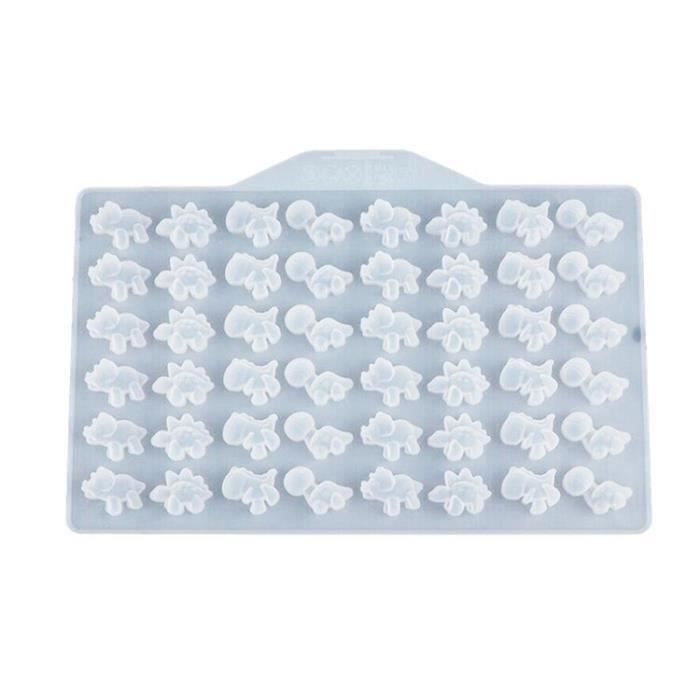BL06904-Mini 48 même mignon petit dinosaure tortue Silicone moule ...