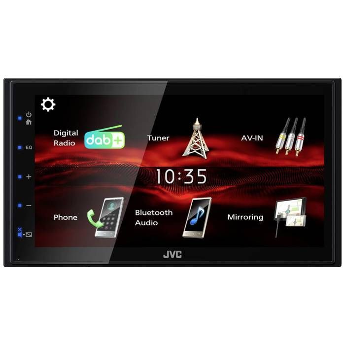 JVC KWM180DBT Ampli-tuner multimédia 2 DIN kit mains libres bluetooth ...