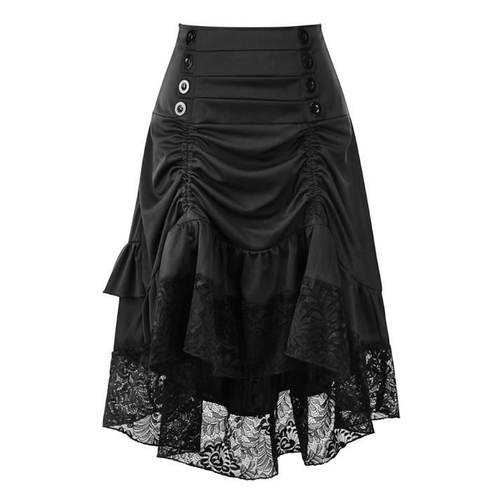 Jupe,Costumes Steampunk gothique jupe dentelle femmes vêtements haut ...