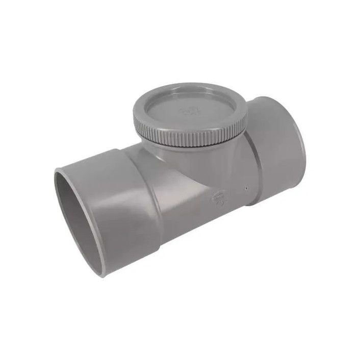 Té de visite PVC femelle femelle 110 mm, avec bouchon - Cdiscount Bricolage