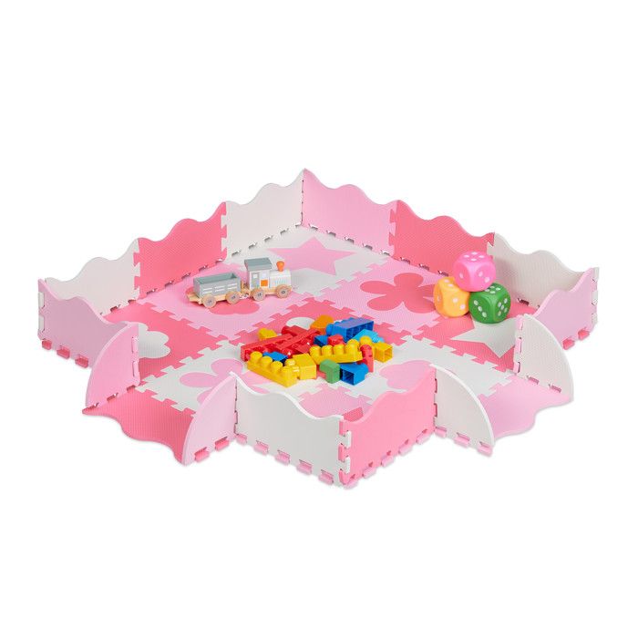 Relaxdays Tapis de sol puzzle 34 pièces, mousse EVA, sans polluants, 0 ...