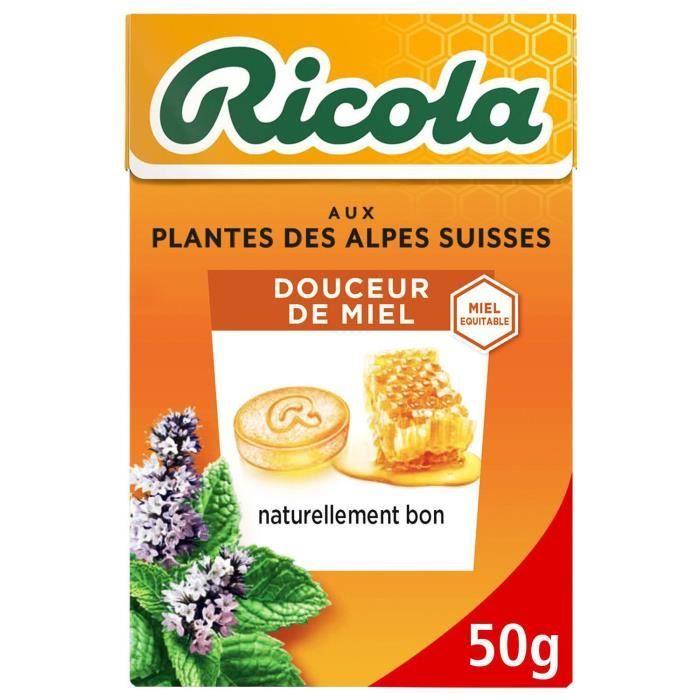LOT DE 6 - RICOLA - Bonbons Douceur de Miel - boite de 50 g - Cdiscount ...