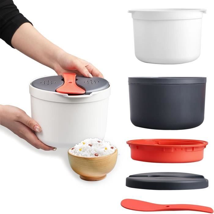 Cuiseur À Riz Pour Micro-Ondes 2 L Cuit Vapeur Micro Onde Avec Filtre ...