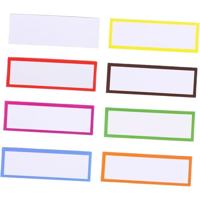 Operitacx 48Pcs Étiquette Magnétique Étiquettes De Nom Autocollants ...