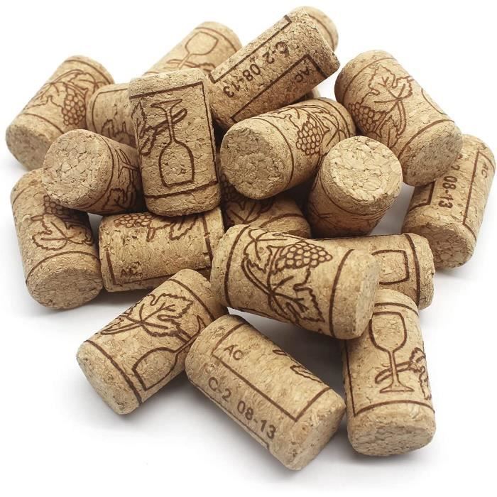 30 PCS Bouchons en Liège Naturel Bouchon de Bouteille de Vin eois ...