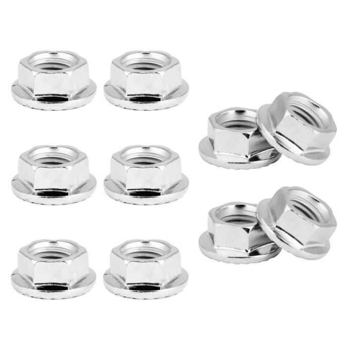 SURENHAP crou à embase hexagonale 10 PCS Filetage Fin Hex Hexagonal crou crous Bride Fixation ...