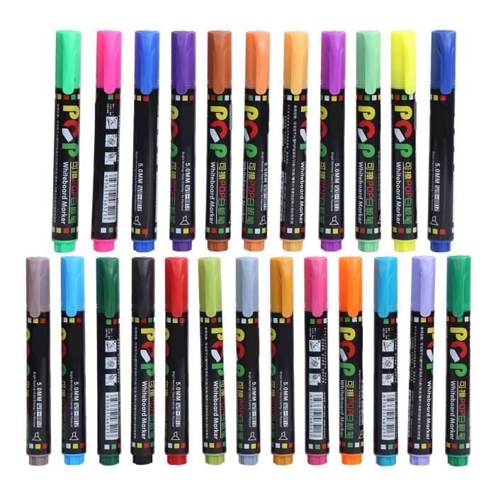 Tbest Stylo de tableau blanc 24pcs stylo tableau blanc multifonctionnel ...