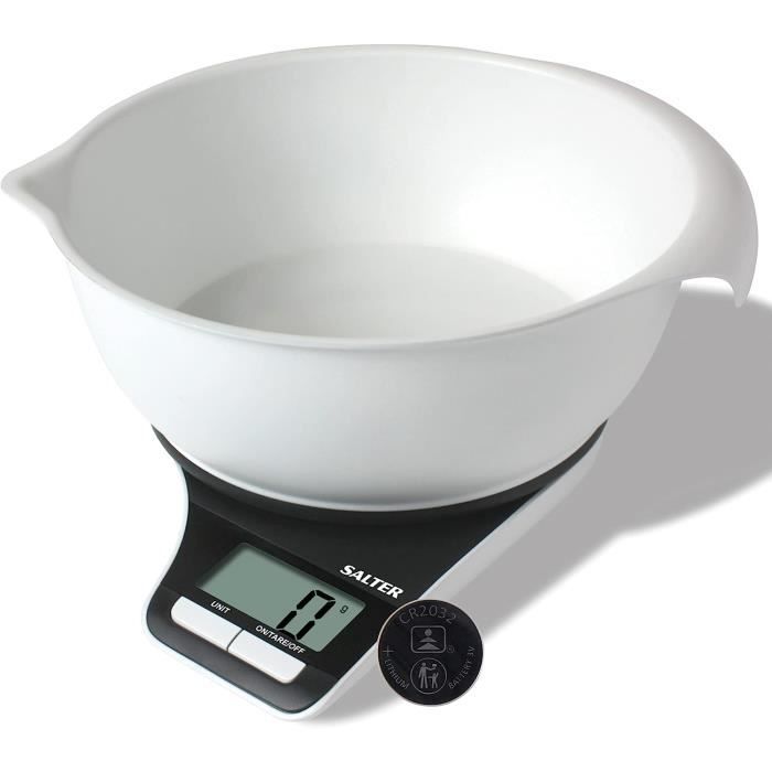1089 Bkwhdr Balance De Cuisine Numérique Avec Bol 1.25L, Balance ...