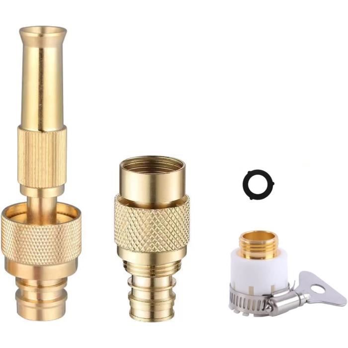 Lot De 6 Buses De Tuyau D'Arrosage Avec Connecteur De Tuyau, Buse De Pulvérisation Réglable Et ...