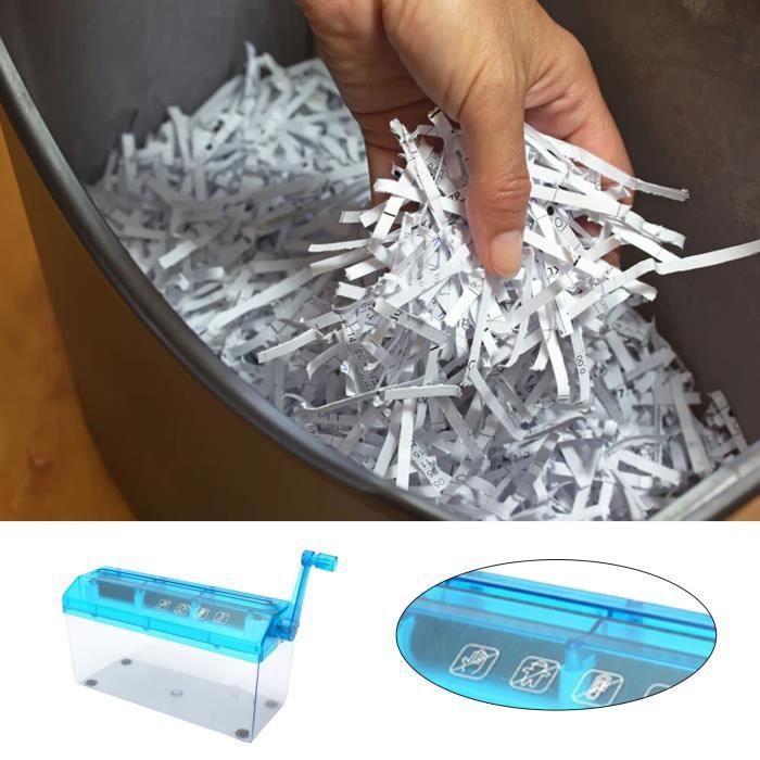 Destructeur de papier Déchiqueteuse de papier en plastique ...