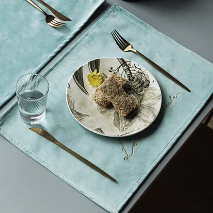 Carl-napperon en velours brodé, Simple, de Style moderne, sous verre ...