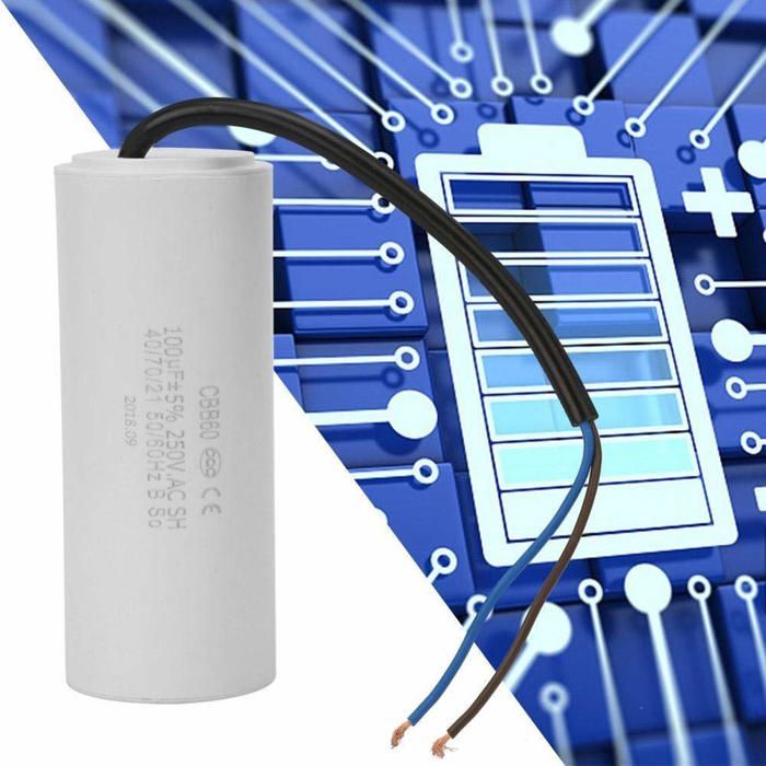 Condensateur 100uf, Condensateur de Moteur avec fil Conducteur 250V AC ...