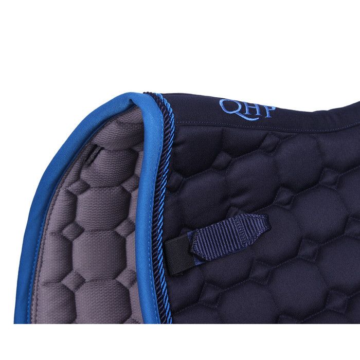 Tapis de selle pour cheval QHP Florence - Bleu - Mixte Shetland ...