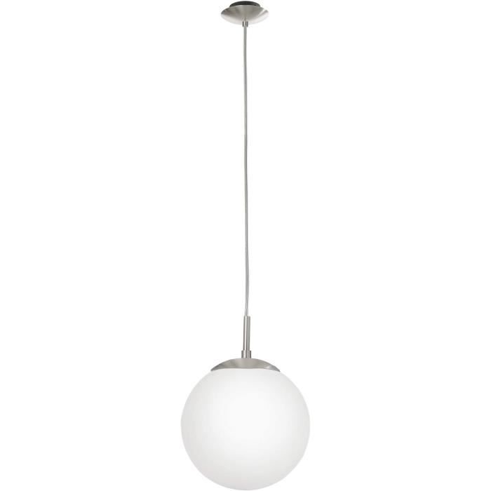 EGLO Suspension lnaire Rondo, lustre suspendu en acier nickel-mat ...