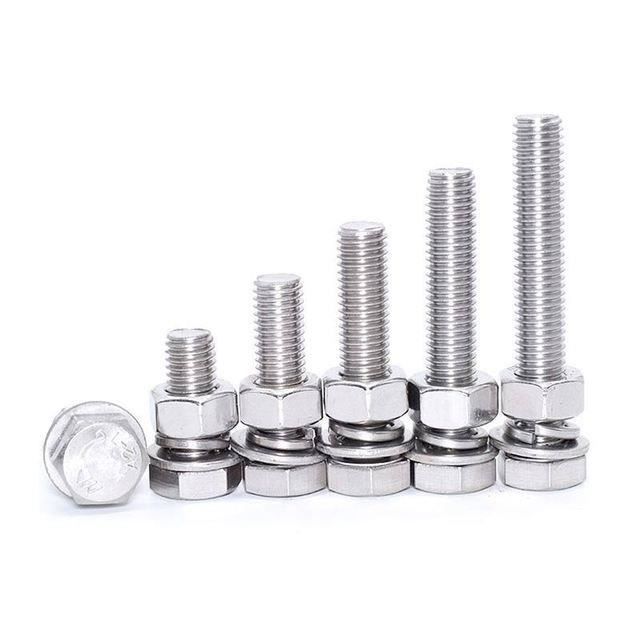 ECROU,M5--Jeu de vis hexagonales M2 M3 M4 M5 M6 M8 M10, boulons en ...