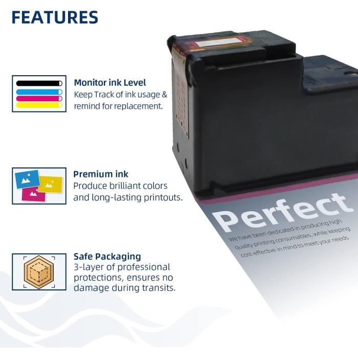 Lot De 2 Cartouches D'Encre De Rechange Pour Canon 545, Pg 545 Noir ...