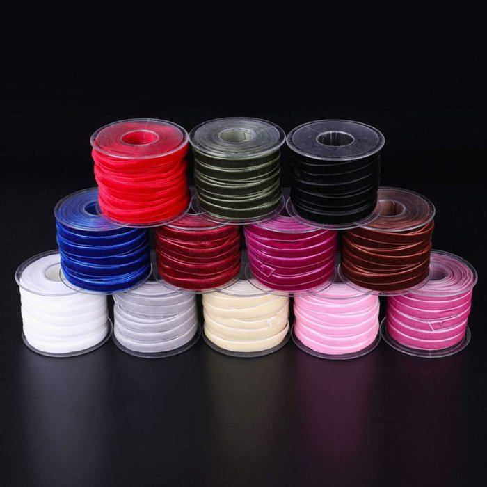 Ruban de Velours Bricolage Sangle Décorative Flocage Bande de Ruban ...