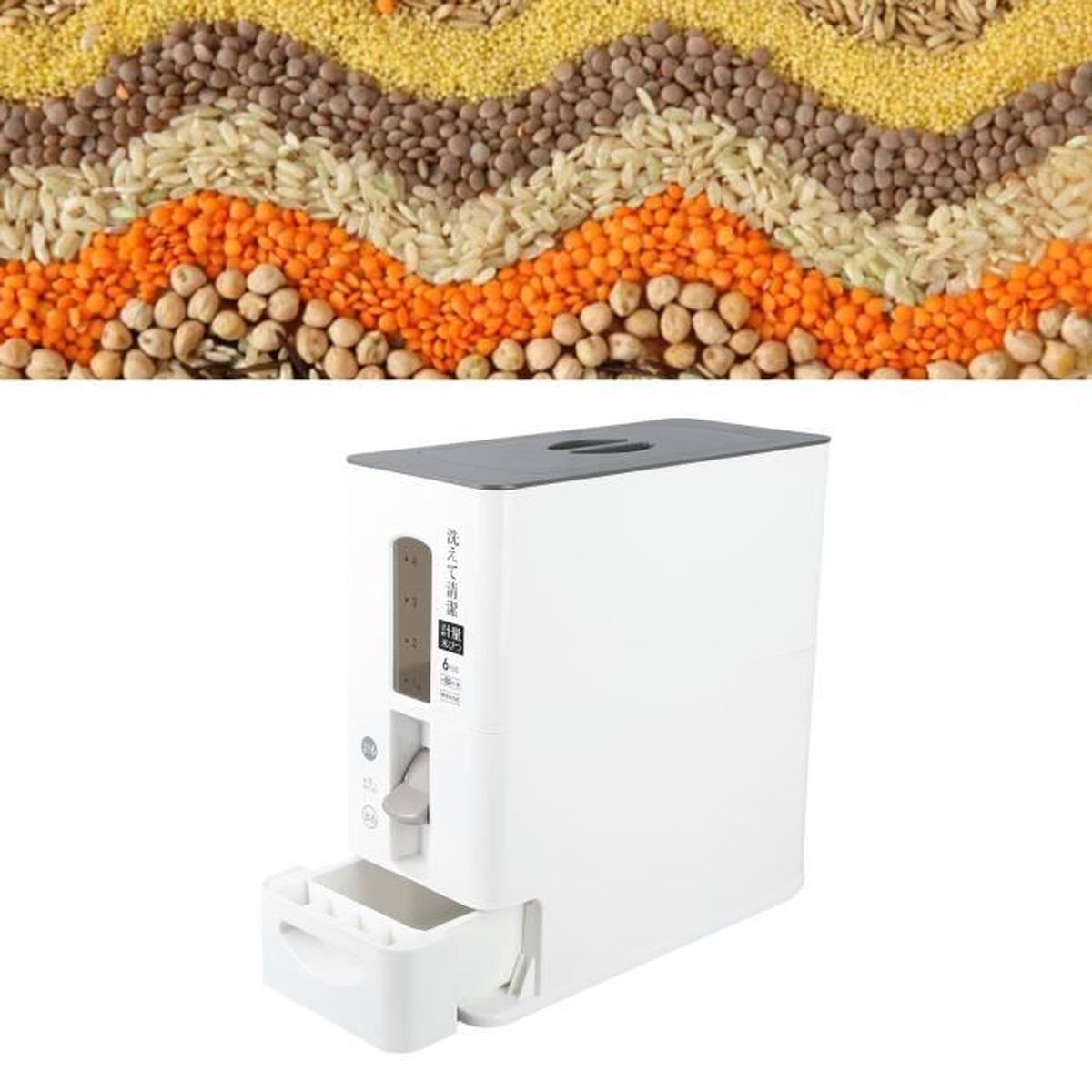 LAN Distributeur De Riz 6Kg Tiroir De Distribution De Riz Automatique ...