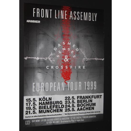 Frontline Assembly - Gashed Senses 1989 Original Concert Tour Dates ...