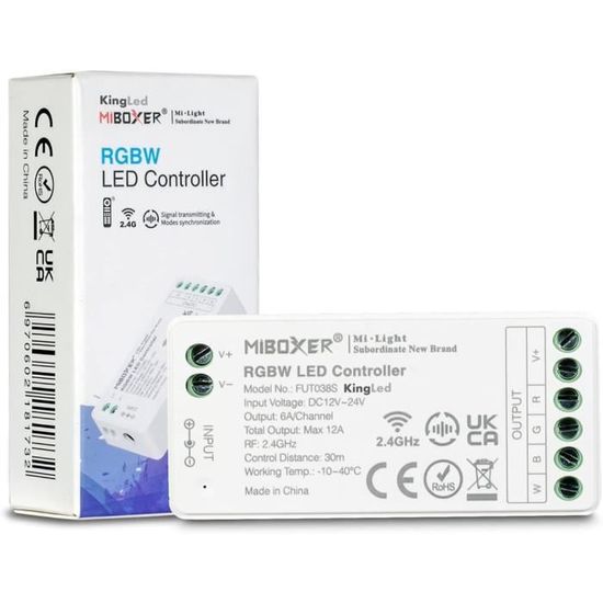 Kingled Mini Récepteur Rf Pour Strip Led Rgbw Multicolore Et Blanc Mi ...