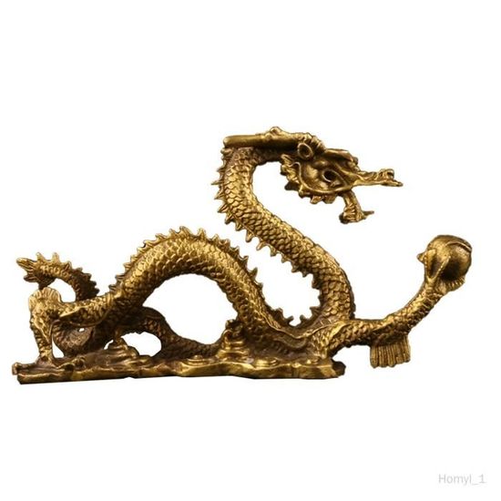 Statue de dragon en laiton - Artisanat de collection - Œuvre d'art ...
