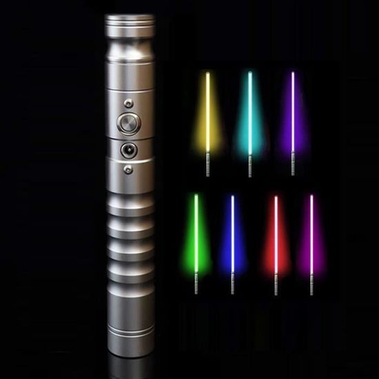 Épée lumineuse Épée clignotante 7 couleurs rvb, accessoires de Cosplay ...