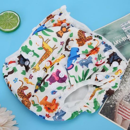 VGEBY couche de natation lavable Couche de natation bébé motif floral ...