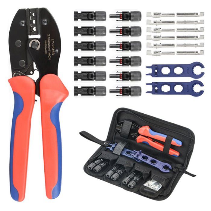 Pince sertir Mc4 connecteur photovoltaque pince sertir outillage main 28 pices couleurs ...