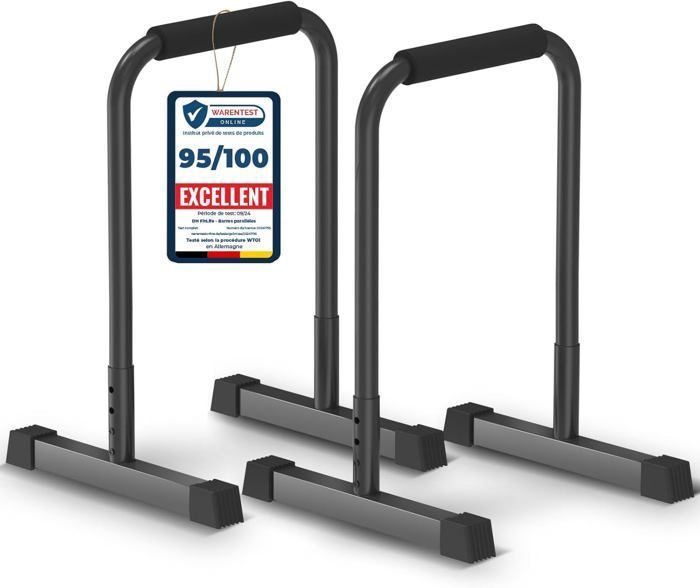 DH FitLife Barres de Dips | Station de Musculation Réglable 80-90 cm ...