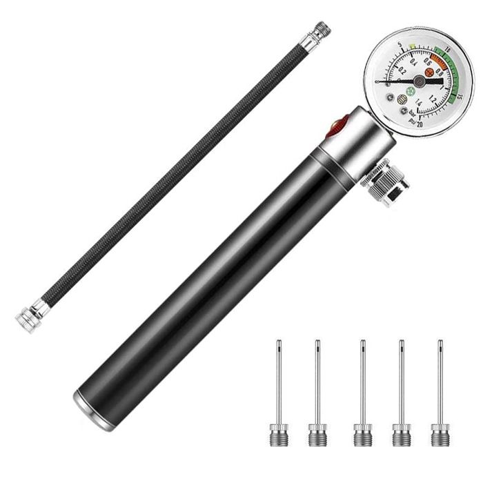 Mini pompe à ballon, pompe à air à ballon avec manomètre et 5 valves à ...